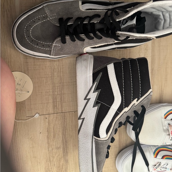 Vans | Shoes | Vans Hightop Sneakers With Lightning Detail | Poshmark